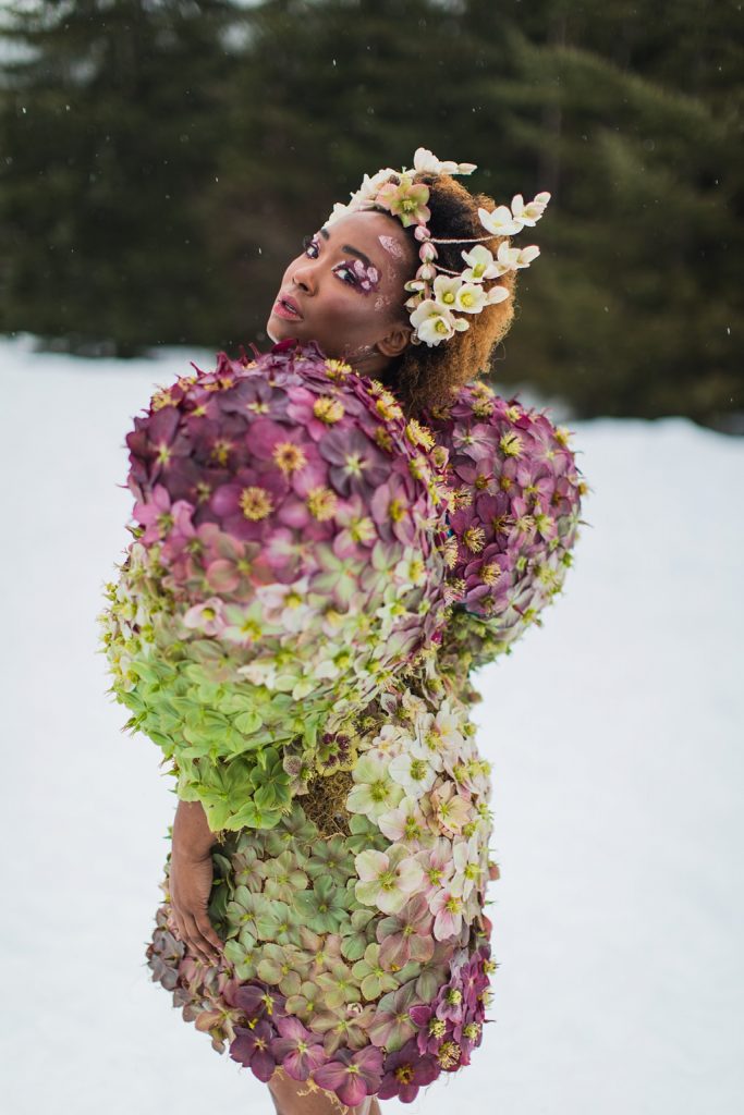 Couture Flower Dress for American Flowers Week 2021 - Bloom Poet