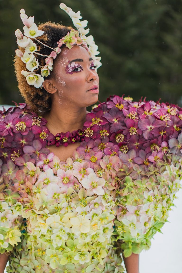 Couture Flower Dress for American Flowers Week 2021 - Bloom Poet